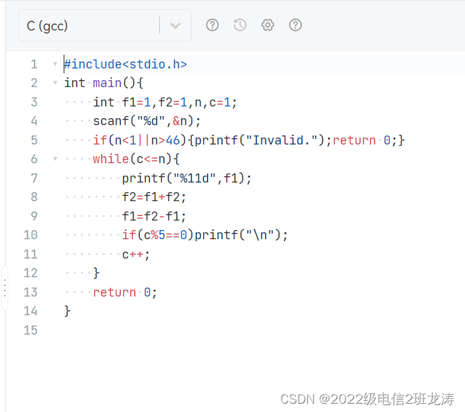 【无标题】_本题要求编写程序,利用数组计算菲波那契(fibonacci)数列的前n项,每行输出5个,题目-CSDN博客
