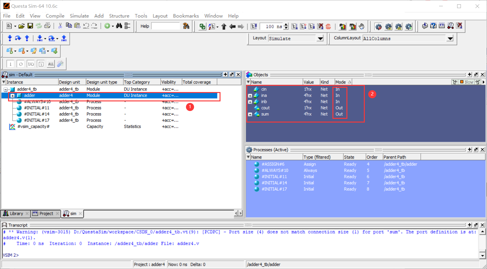 questasim的傻瓜式安装与仿真教程-CSDN博客