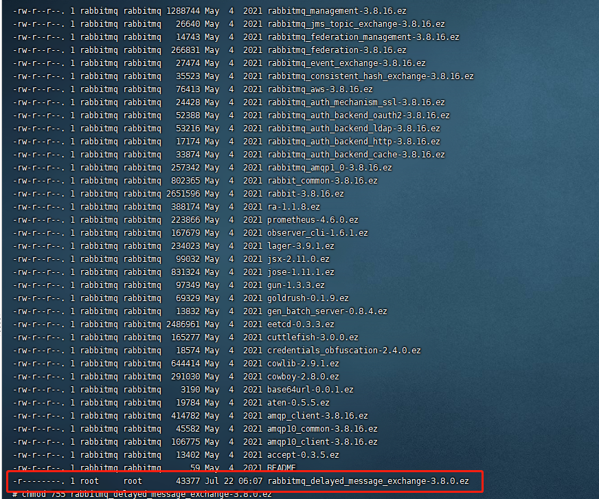 基于docker安装的rabbitmq如何安装rabbitmq_delayed_message_exchange-3.8.0.ez插件_rabbitmq delayed message ...