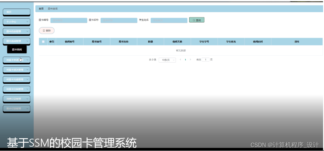 计算机毕设(附源码)java Ssm基于的校园卡管理系统基于java的校园卡管理系统设计 Csdn博客