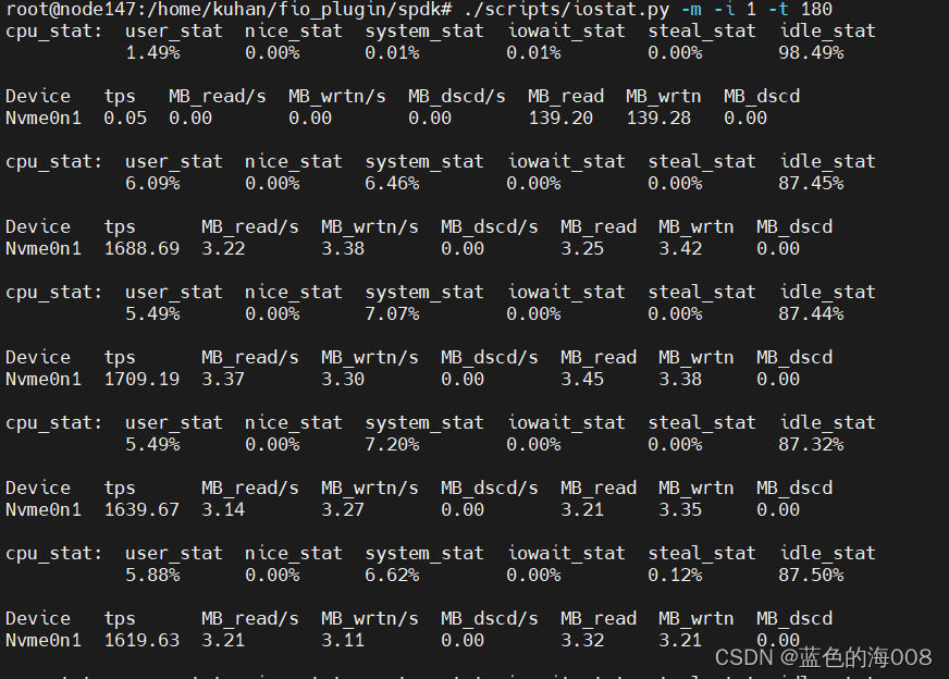 通过spdk 脚本iostat.py 观测bdev 的IO统计-CSDN博客