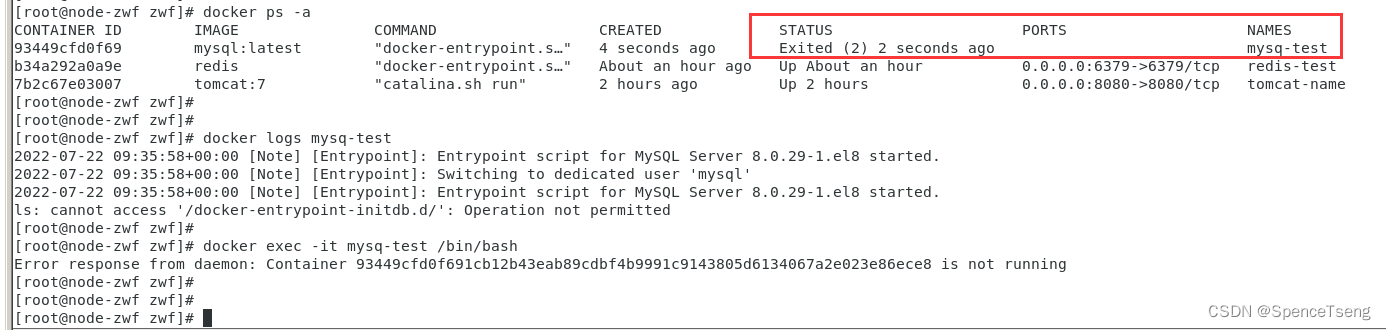 docker mysql_error response from daemon: no such container: mys-CSDN博客