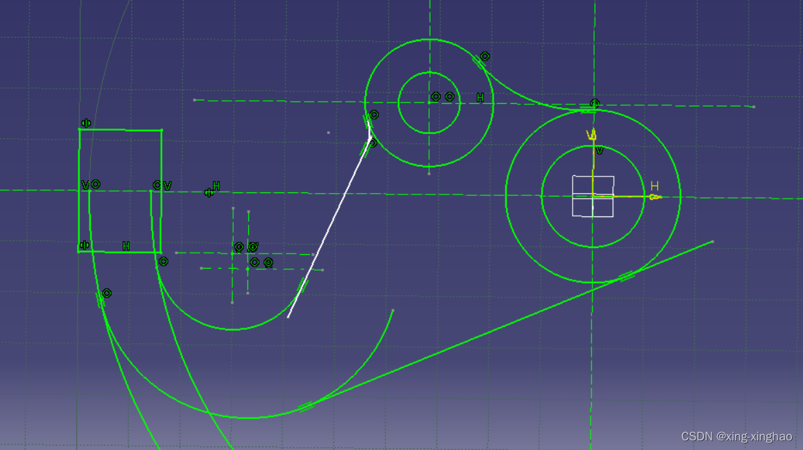 Catia 利用尺寸约束关系绘制草图_catia尺寸关联-CSDN博客