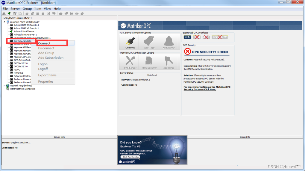 通讯软件010——分分钟学会MatrikonOPC Explorer_matrikon opc explorer-CSDN博客