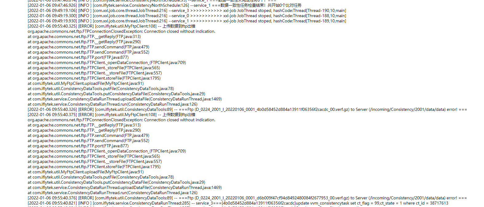 ftp上传错误org.apache.commons.net.ftp.FTPConnectionClosedException: Connection closed without ...