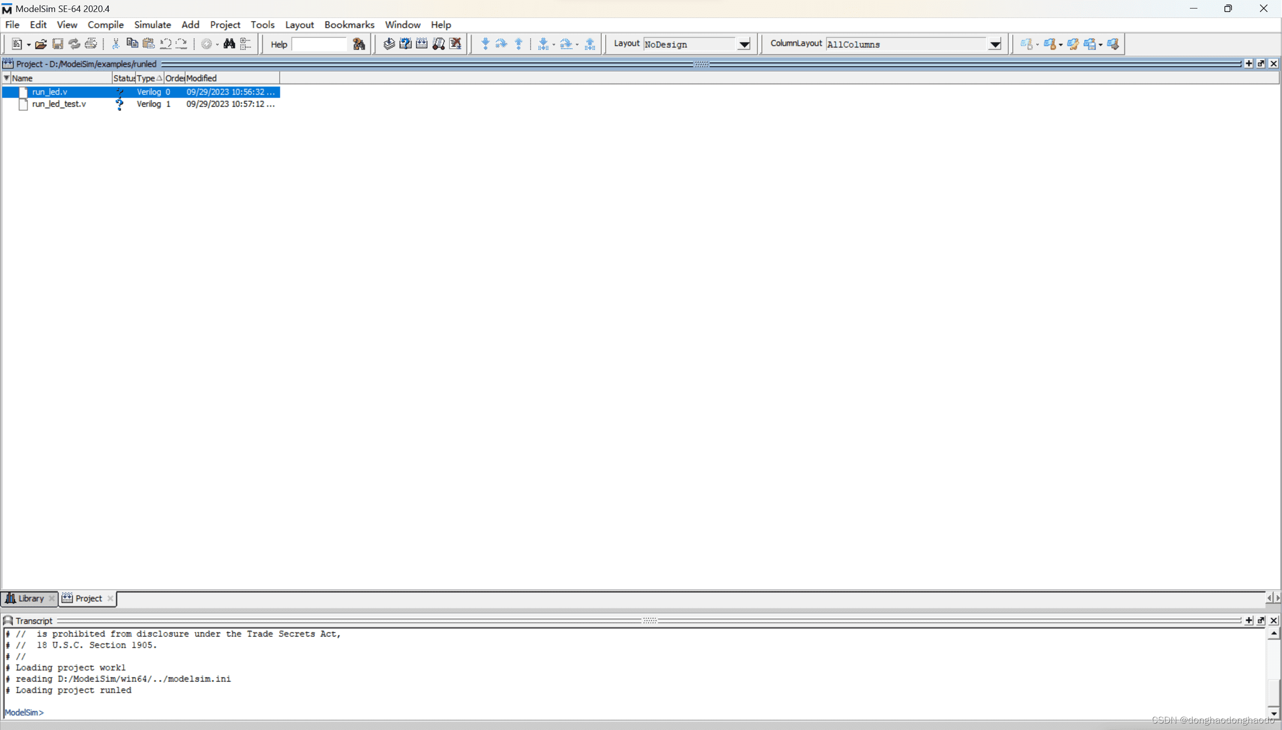 Modelsim入门教程_modelsim 怎么打开project-CSDN博客