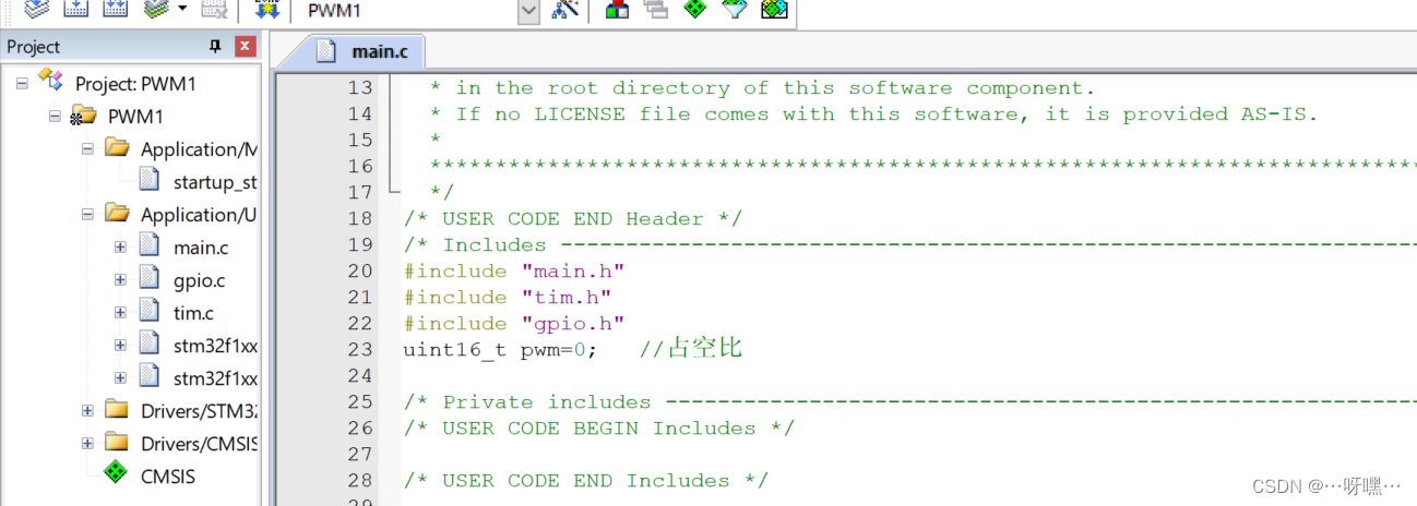 【嵌入式07.2】STM32F103C8T6开发板下通过TIM3和TIM4输出PWM波形实现2个 LED呼吸灯的效果_stm32f103c8t6 tim3-CSDN博客
