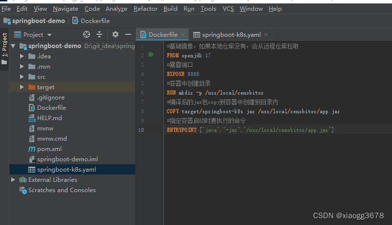 springboot2.7+docker制作镜像+k8s部署（更新）应用_k8s镜像更新自动部署_xiaogg3678的博客-CSDN博客