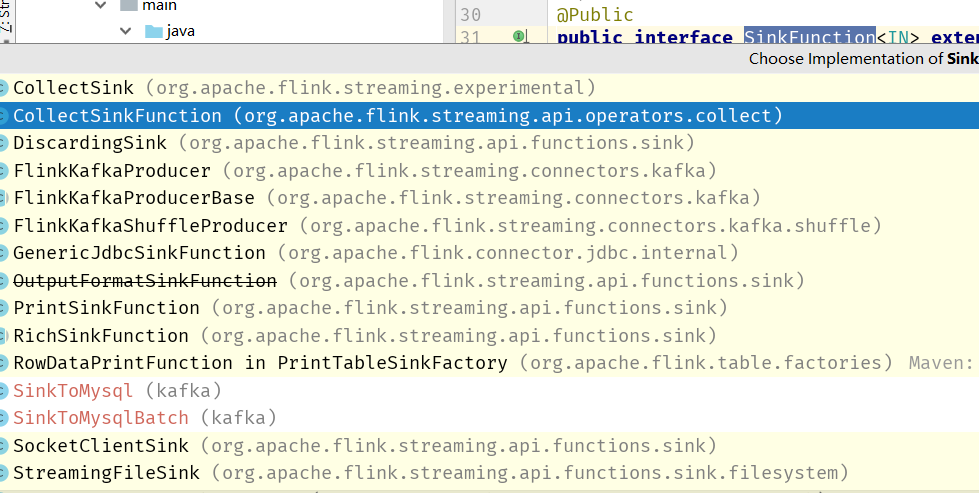 Flink自定义sink端SinkFunction的应用_自定义sinkfunction -CSDN博客