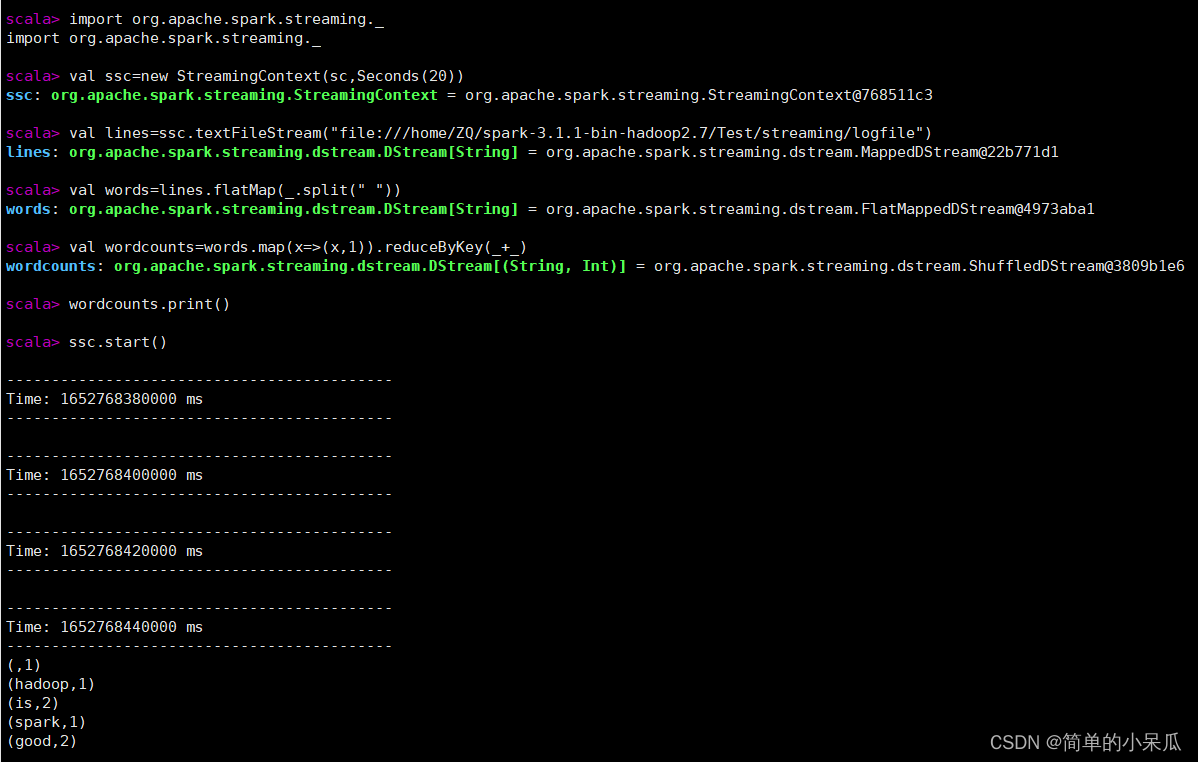 Spark Streaming实现wordcount（详细步骤）spark Streaming Wordcount Csdn博客 