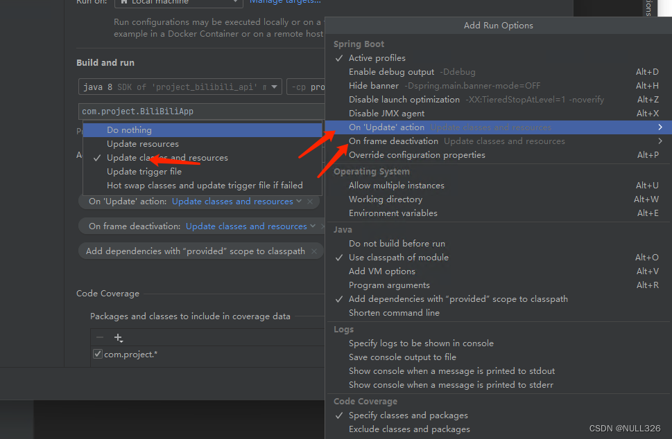 Springboot热部署 新版idea找不到onupdate Action Idea2023找不到 On Update Action Csdn博客