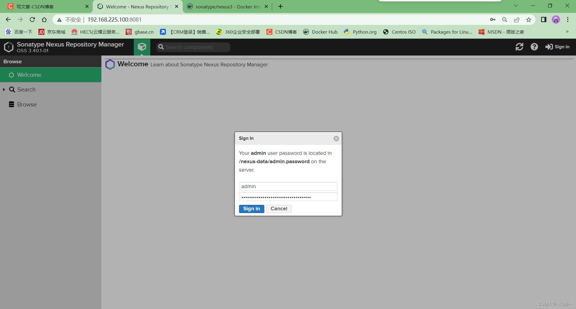 Docker Docker Compose部署安装nexus Docker Compose Nexus Csdn博客