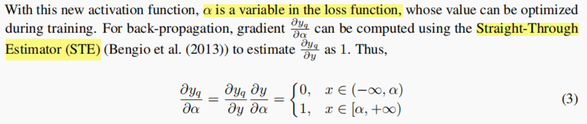 PACT: PARAMETERIZED CLIPPING ACTIVATION FOR QUANTIZED NEURAL NETWORKS 论文学习-CSDN博客