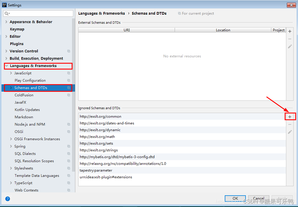 URI is not registered (Settings | Languages & Frameworks | Schemas and DTDs)：报错-CSDN博客