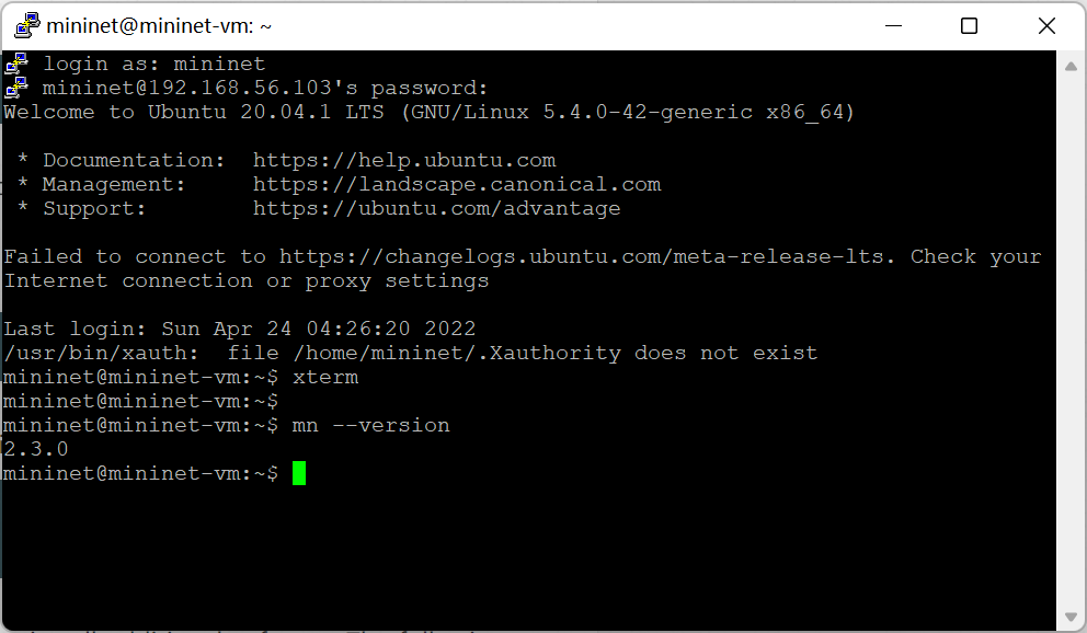 Mininet环境搭建_mininet-2.3.0-210-CSDN博客
