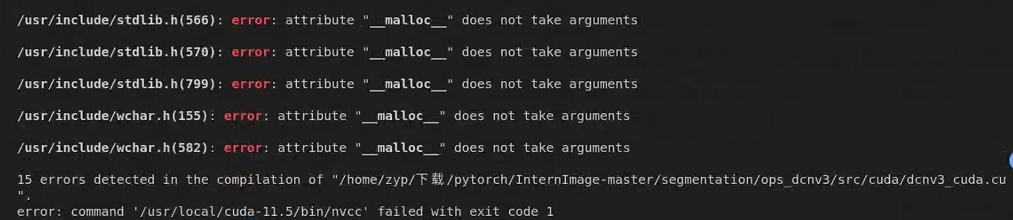 运行python Setuppy Build Install报错the Detected Cuda Version 117 Mismatches The Ve Csdn博客eoi 1069