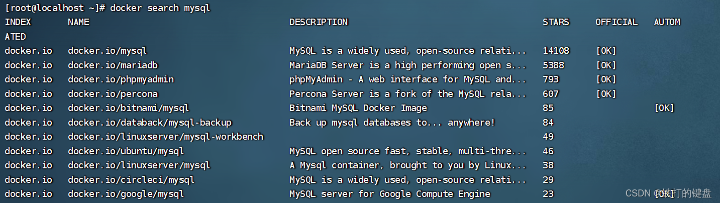 虚拟机中安装docker及MySQL数据库_虚拟机安装数据库-CSDN博客