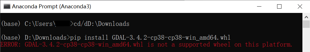 anaconda安装gdal、Fiona、shapely、pyproj、geopandas-CSDN博客