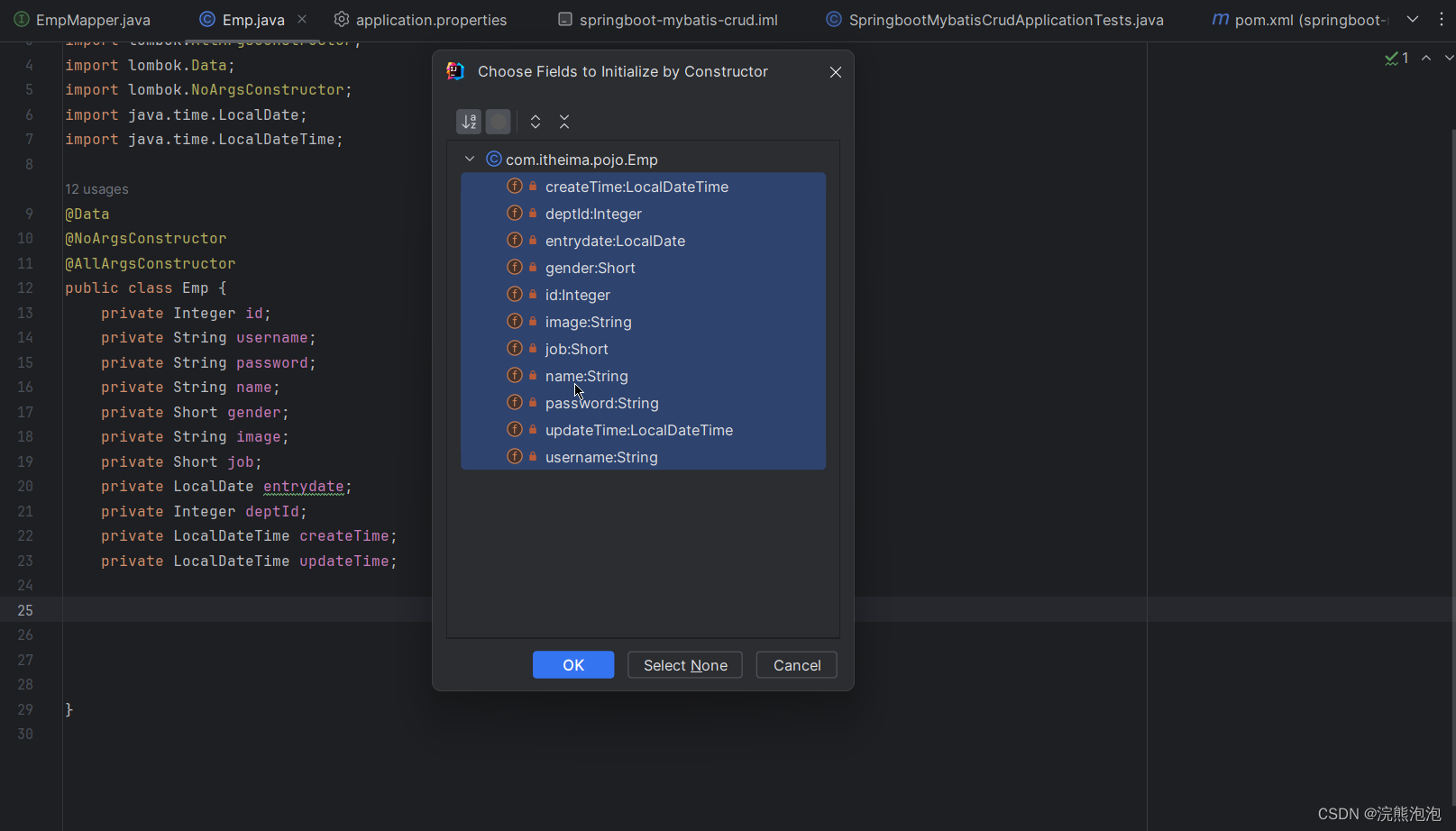 Idea Getset重写equals、hashcodetostring等 方法快捷键 (ide开发工具idea使用