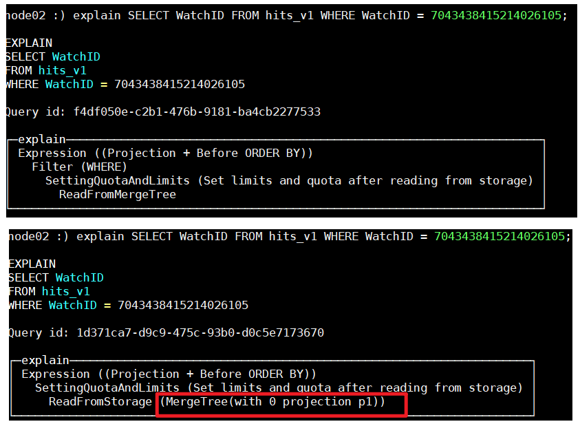 clickhouse--如何使用Projection (投影) 对SQL进行提速？_sql projection-CSDN博客