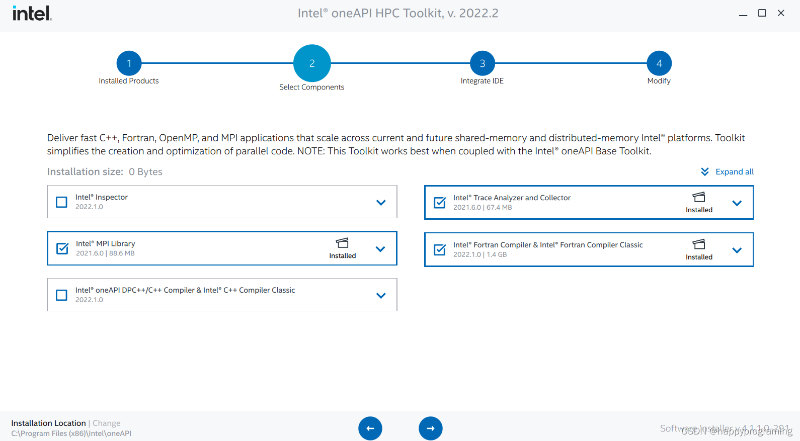 为VS2022安装oneAPI模块进行Fortran语言编译_vs2022安装fortran-CSDN博客