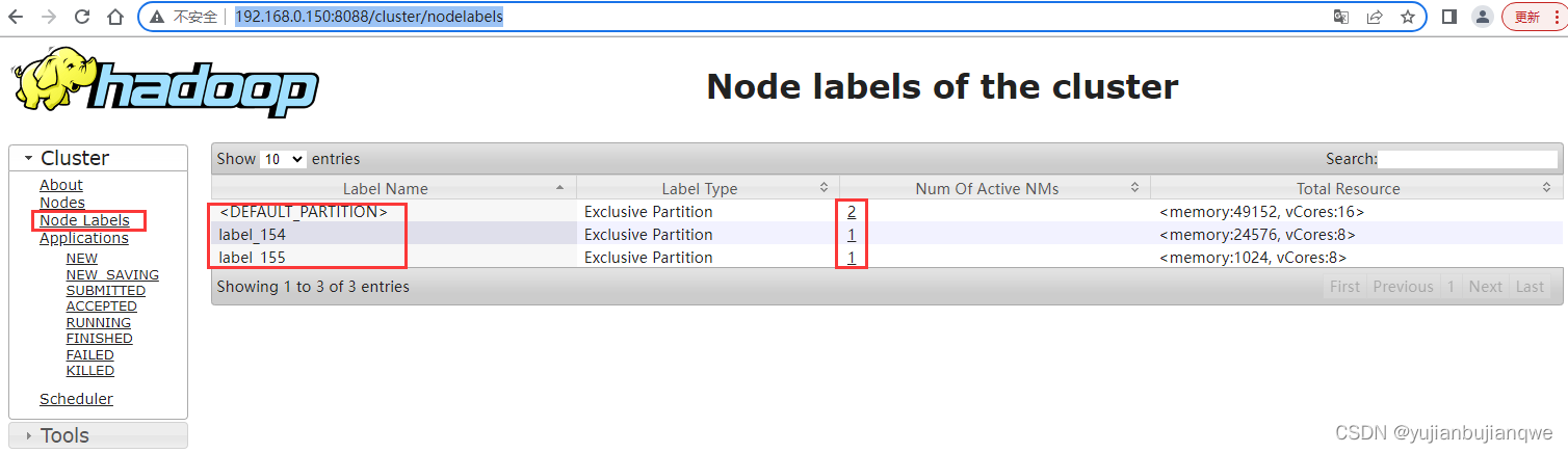 Hadoop 标签、队列配置示例_hadoop 设置任务执行的标签-CSDN博客
