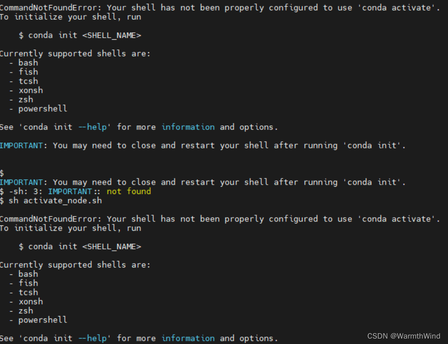 Windows环境conda激活虚拟环境失效，报错“CommandNotFoundError: Your shell has not been properly configured “-CSDN博客