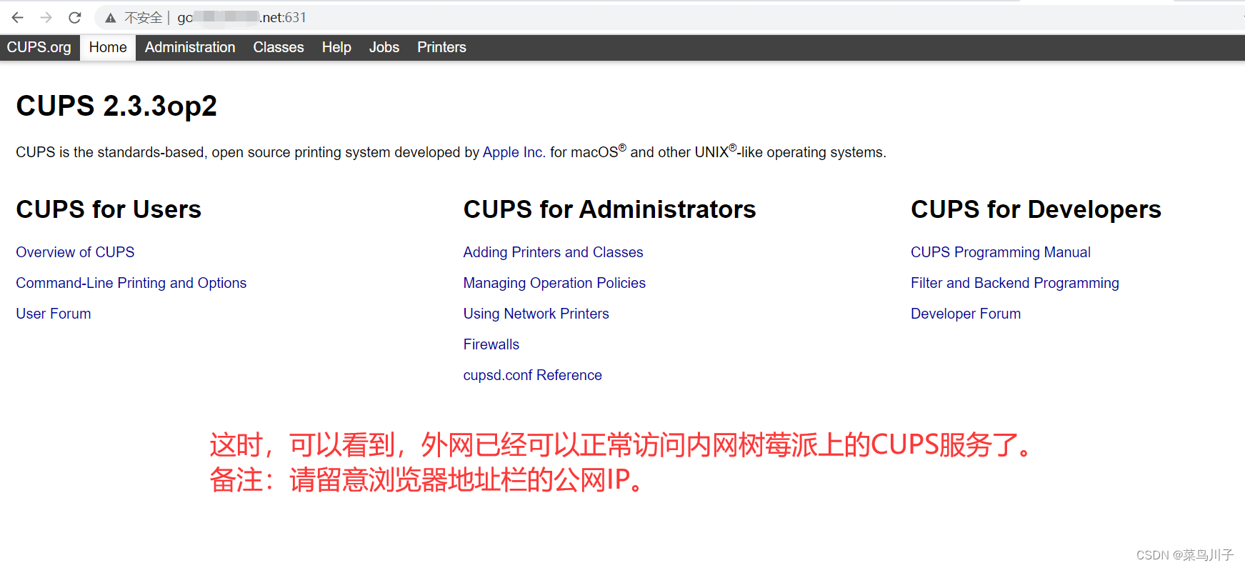 树莓派配置CUPS远程打印服务_树莓派 cups-CSDN博客
