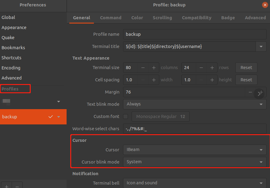 Ubuntu20.04 修改终端光标状态为I-Beam_ubuntu终端光标设置_Silversonja的博客-CSDN博客