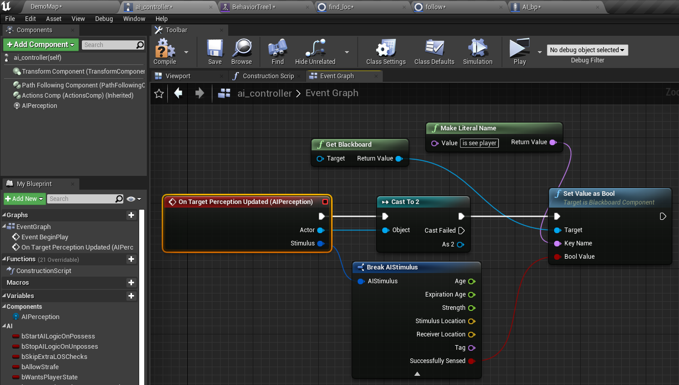 UE4 AI行为树笔记()_ue4 blackboard-CSDN博客
