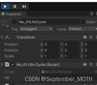 Unity生命周期的Reset、Awake、OnEnable_unity reset-CSDN博客