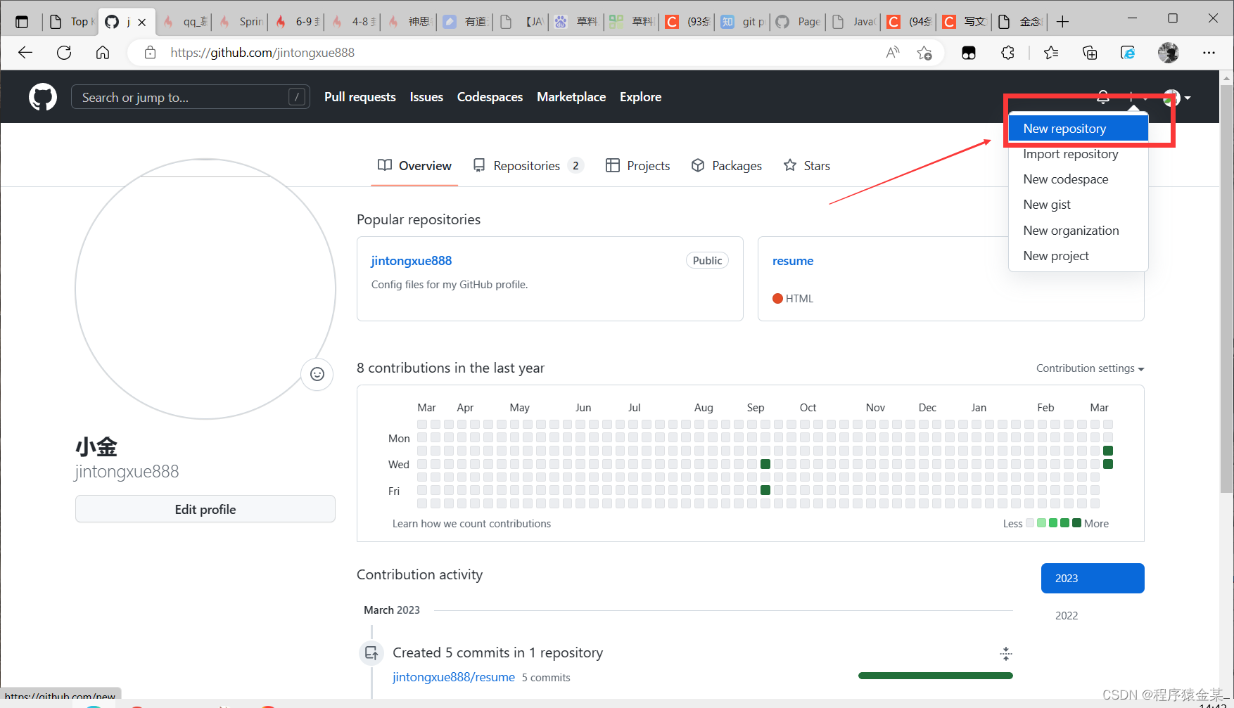 将简历部署到github上面_github简历-CSDN博客