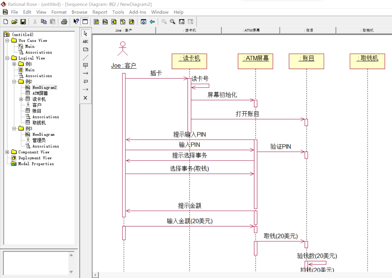Uml软件建模教程实验五顺序图实例顺序图的画法例题 Csdn博客