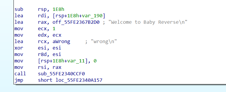 BUUCTF [QCTF2018]babyre-CSDN博客