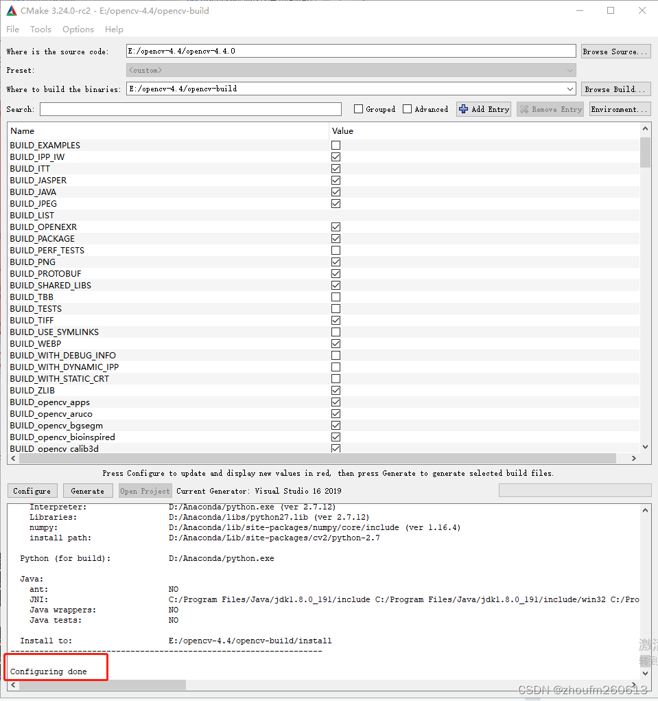 opencv源码编译及配置完整版教程（win10+vs2019+opencv-4.4.0+opencv_contrib-4.4.0）_、 .4 ,vcvedv-CSDN博客
