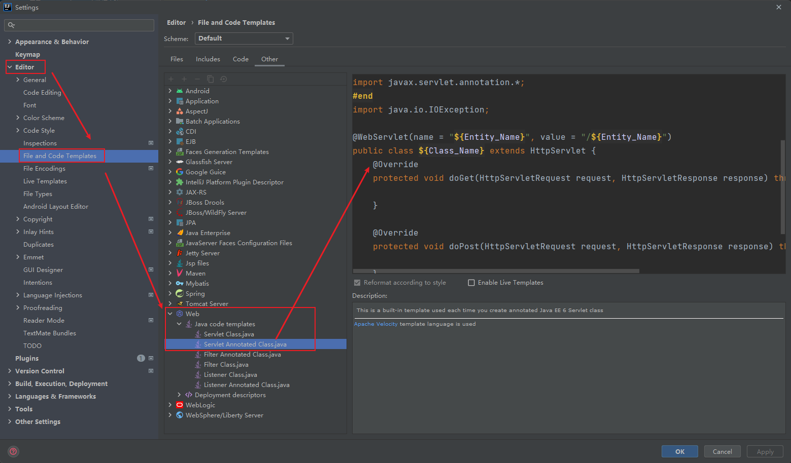 IDEA中使用模板快速创建Servlet_使用idea提供的模板来制作一个servlet的模板-CSDN博客