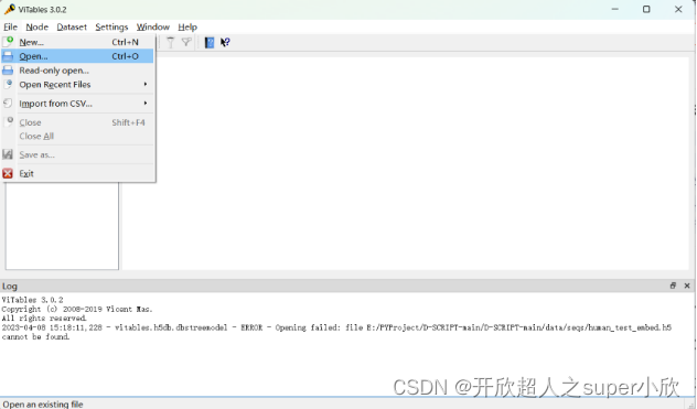 查看h5文件方法——vitables-CSDN博客
