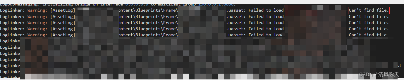 UE4 AssetLog D UAV ElecEdu Content Blueprints Frame XXX uasset Failed To Load Can t Find 