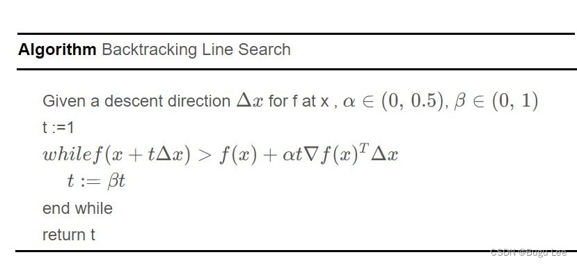 凸优化： 梯度下降、回溯线搜索（Backtracking line search）_回溯线搜索法-CSDN博客