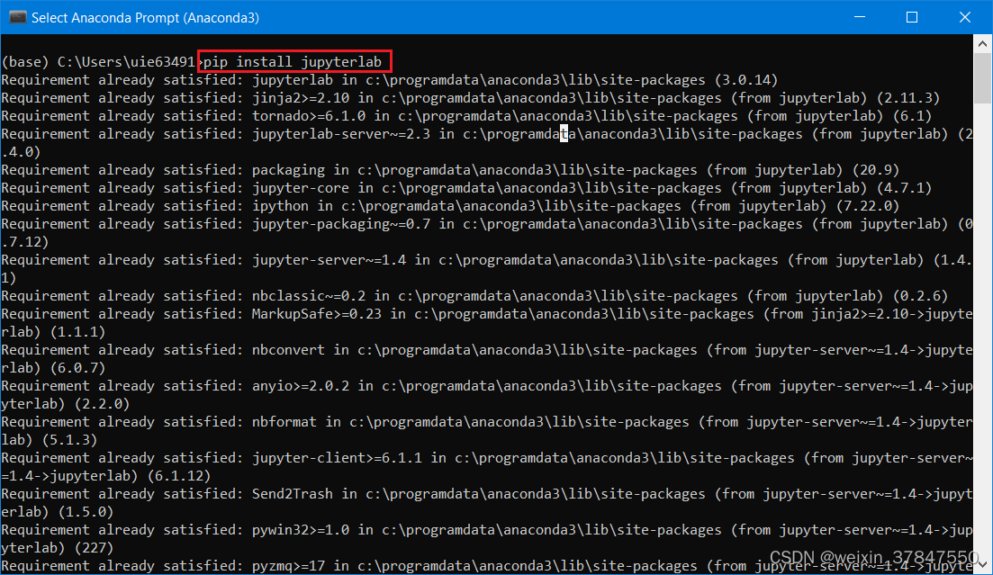 jupyter lab的安装及使用_anaconda如何启动jupyterlab-CSDN博客