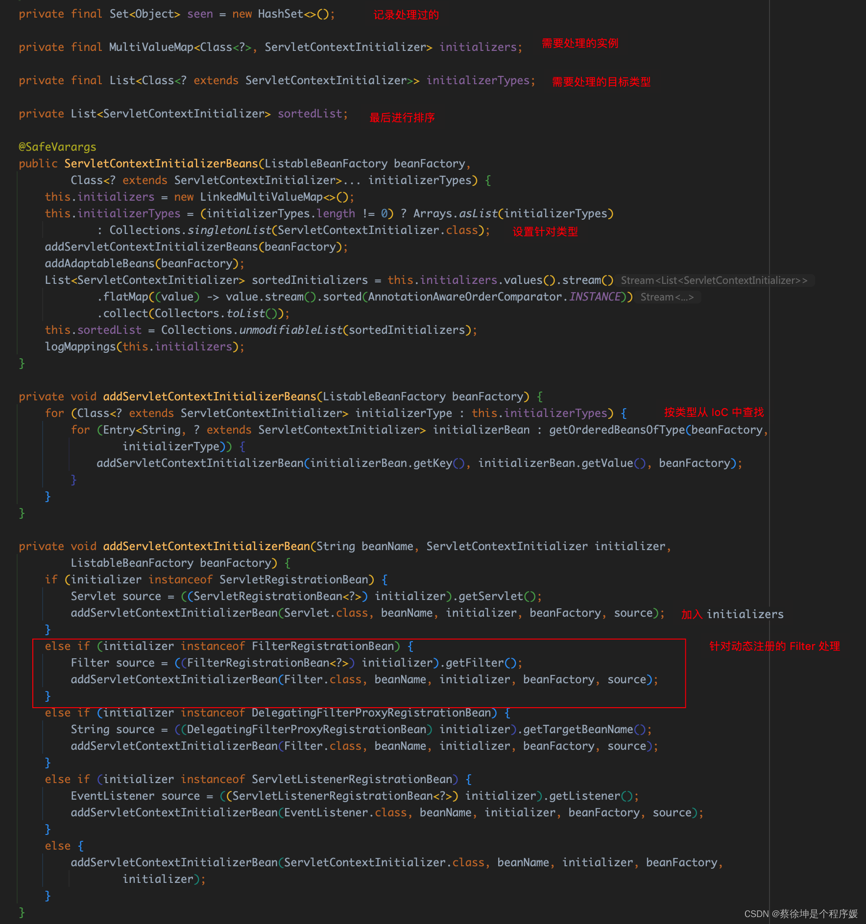 SpringBoot FilterRegistrationBean 动态向 Web 容器注册 Filter 的原理 - 掘金