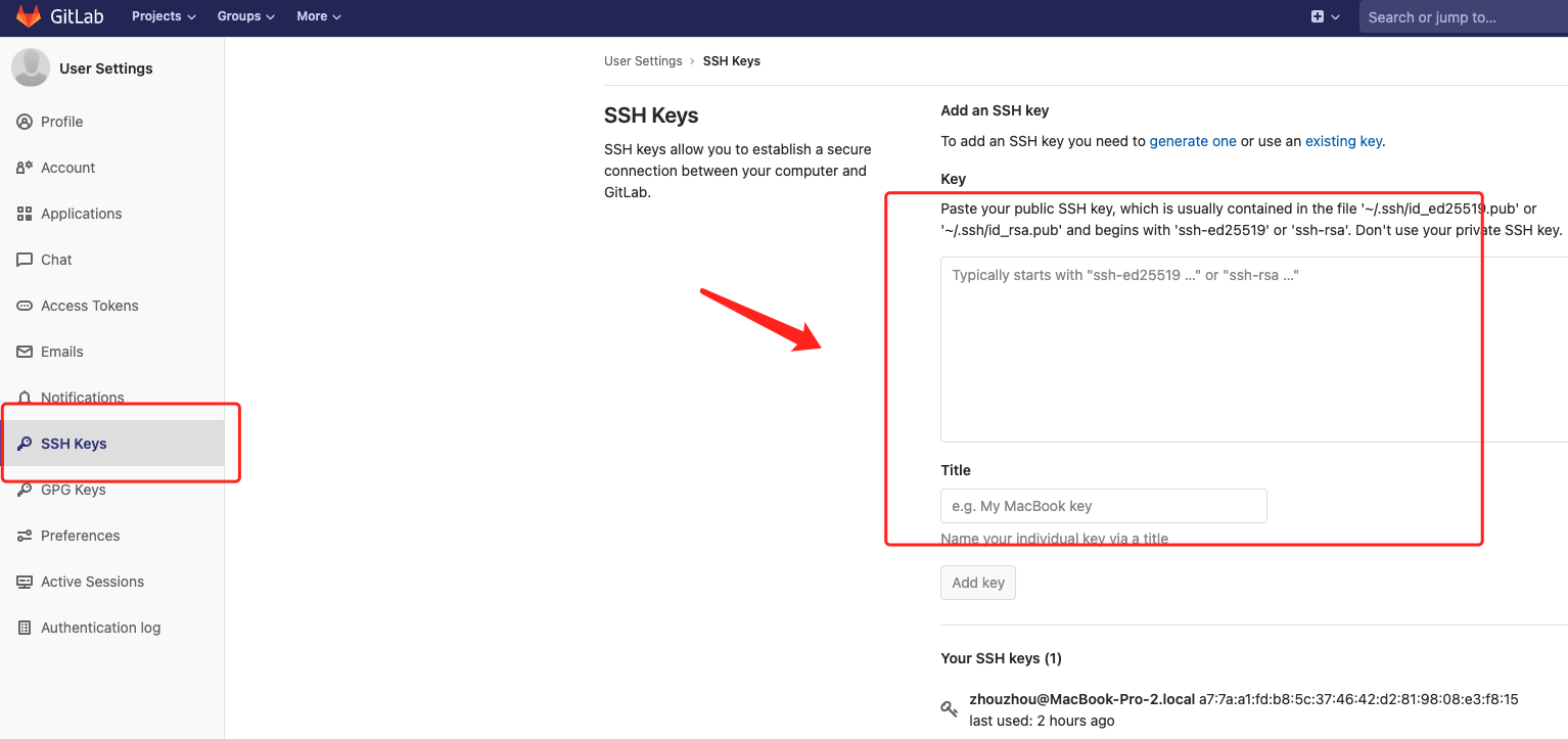 Gitlab 配置 SSH-Key【Windows环境】_windows配置gitlab sshkey-CSDN博客