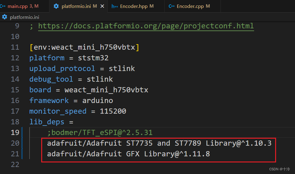 WeAct Stm32H750 arduino方式驱动st7735 tft屏_h750点亮tft屏-CSDN博客