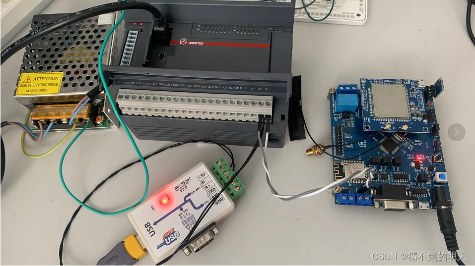 PLC、STM32单片机--485modbus通信实验_stm32f103c8t6单片机怎么和plc进行通讯-CSDN博客