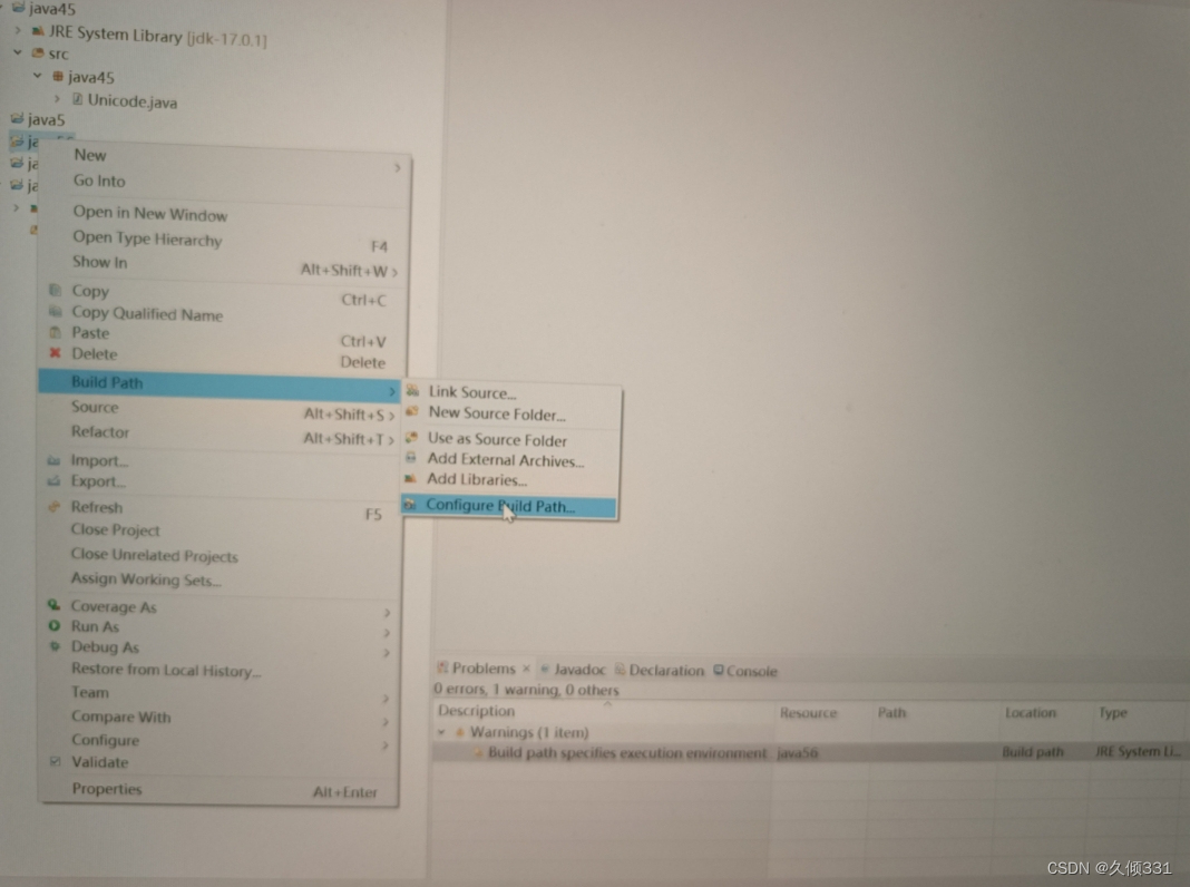 关于java Sejdk在eclipse中引发的警告工作区中没有安装与此环境严格兼容的jre,解决方法如下工作空间中没有与此环境严格 8514