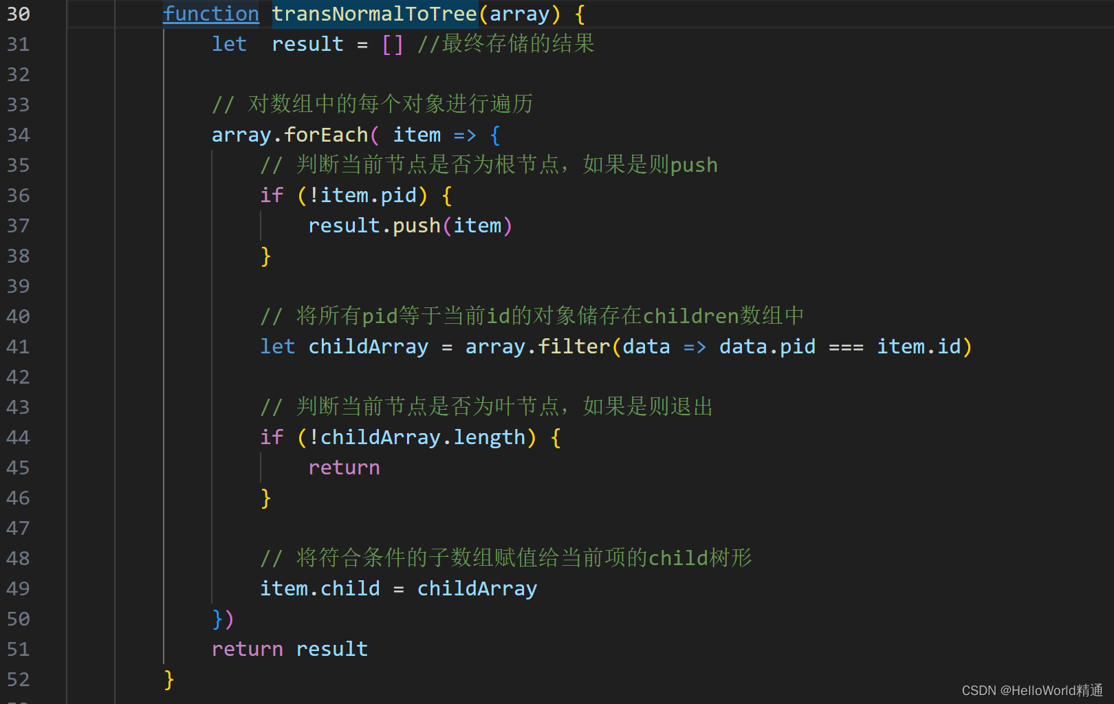 扁平数组与树形数组的相互转换（详例 And 代码）扁平数据转换为树形 Csdn博客