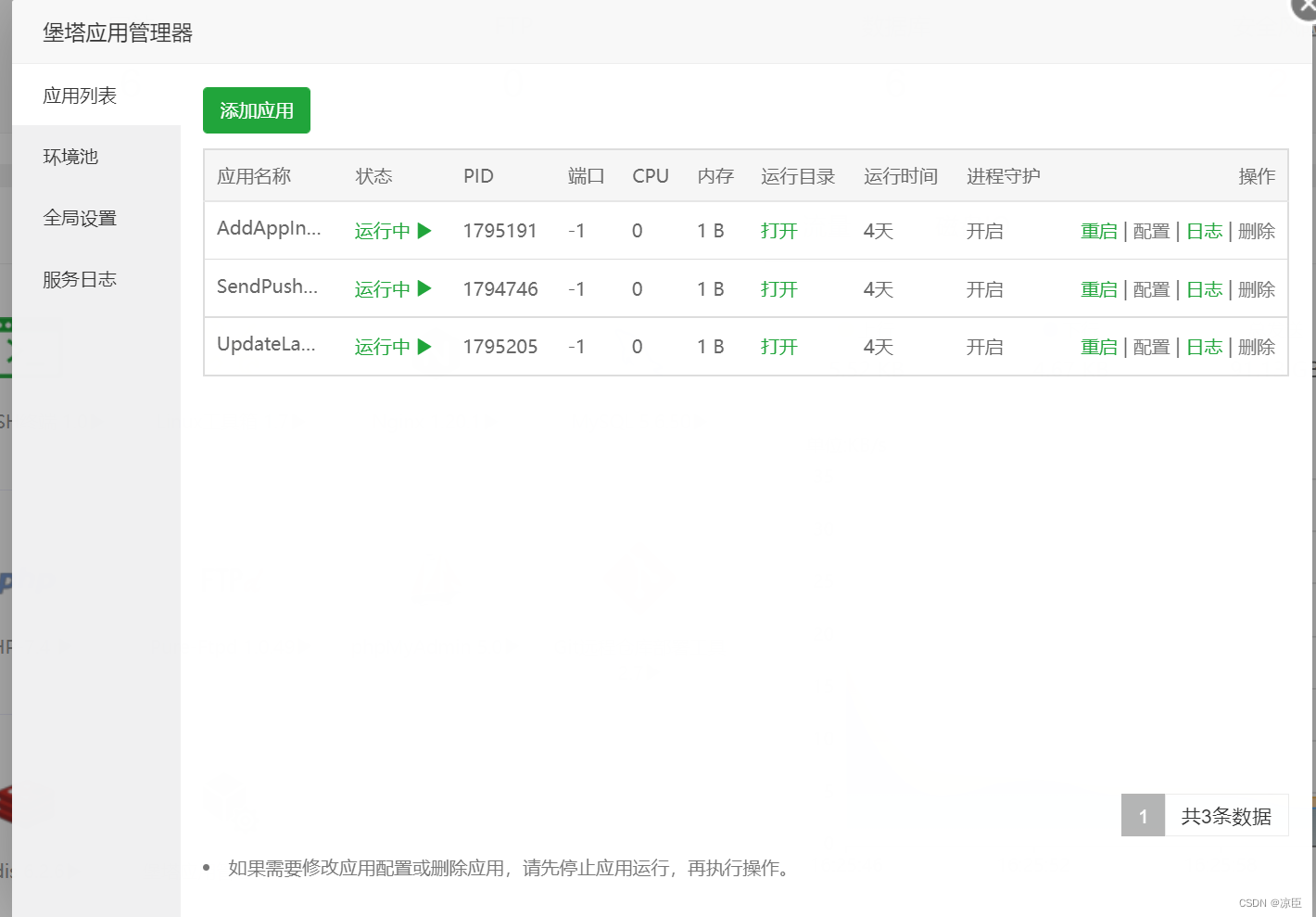 宝塔服务器之堡塔应用管理器的使用【php消息队列】_宝塔守护进程配置 thinkphp6 队列-CSDN博客