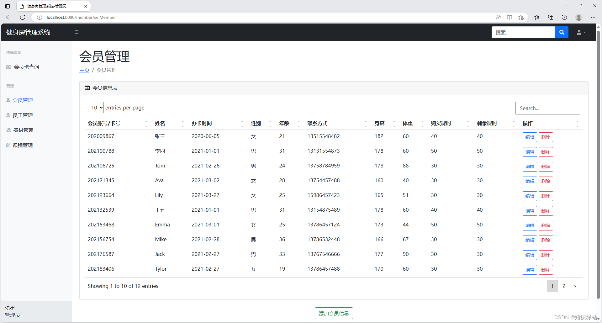 健身房管理系统健身房管理系统csdn Csdn博客