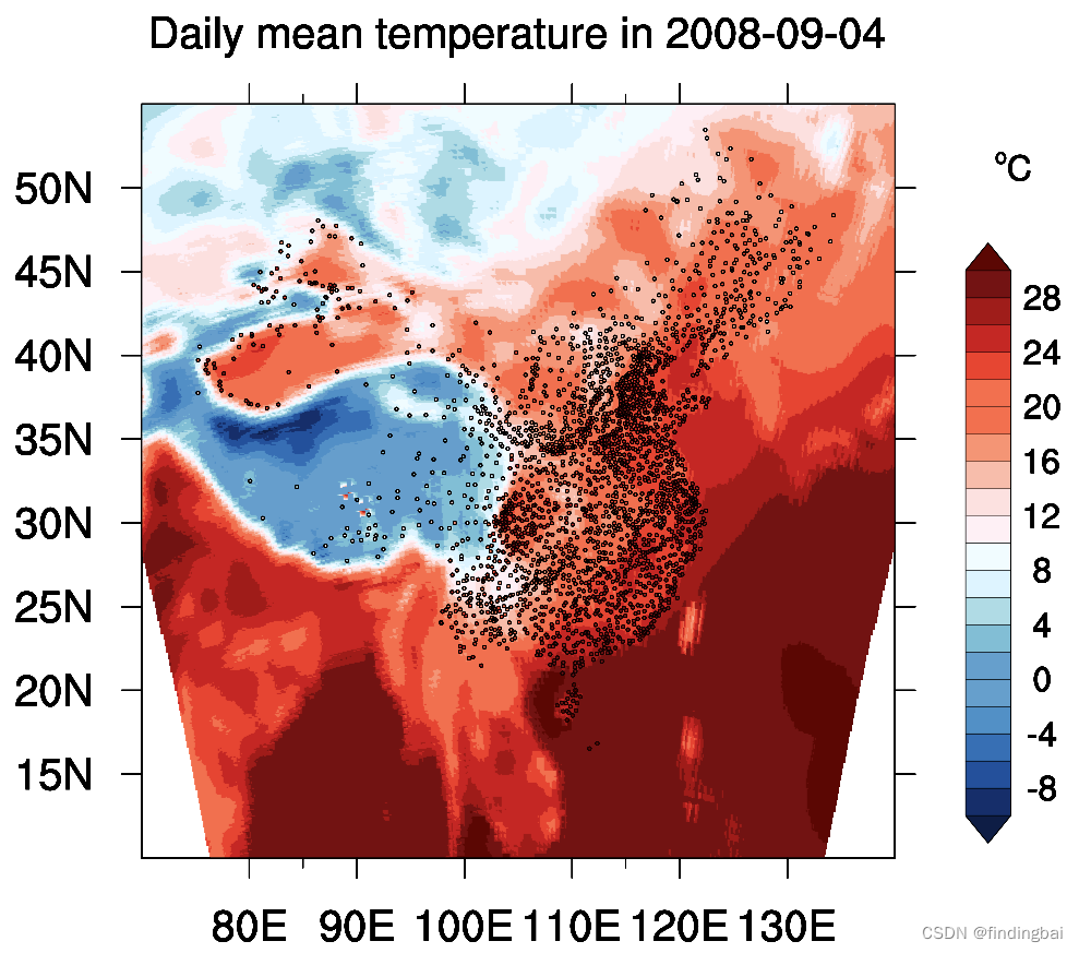 NCL将站点值以同样色标叠加到等值线图上_ncl色标设置_findingbai的博客-CSDN博客