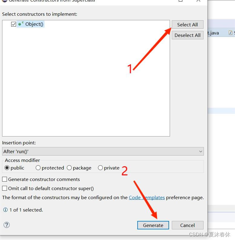 java快速生成无参与有参构造，快速构建get和set_java快速生成get和set-CSDN博客